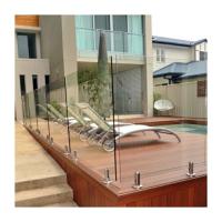 China Nicaragua stainless steel spigots for glass fencing frosted spigot glass deck railing for sale