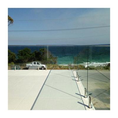 China Well made black glass spigots spigot glass railing for terrace for sale