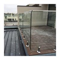 China After-sale warranty glass fence spigot floating deck with spigot railing for sale