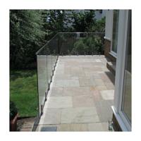 China After-sale warranty glass fence spigot floating deck with spigot railing for sale
