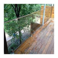 China After-sale warranty glass fence spigot floating deck with spigot railing for sale