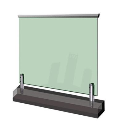 China Glass fencing garden frameless glass balcony stainless steel spigots for sale railing for sale