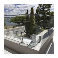 China Glass balustrade detail 304 handrail glass fence spigot for sale