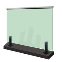 China Glass fence brackets balustrade systems spigot fencing for sale