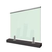 China Frameless glass balustrade price per metre banister kit spigot glass railing for sale