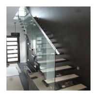 China Frameless glass balustrade price per metre banister kit spigot glass railing for sale