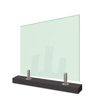 China Internal glass balustrade staircase panels composite pool fence spigots for sale