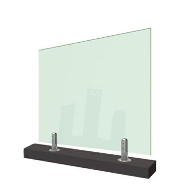 China Internal glass balustrade staircase panels composite pool fence spigots for sale