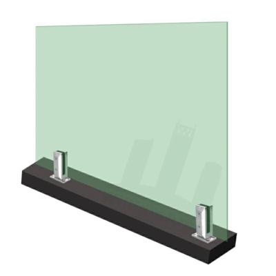 China Buy glass balustrade frameless prices 42 inch spigot glass railing for sale