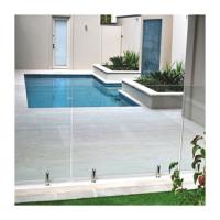 China Glass fence hardware balustrade panels price stainless steel glass spigots railing for sale