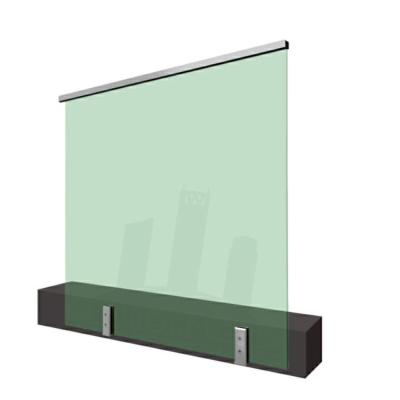 China Balustrade cost per metre glass stair balustrade black pool fence spigots for sale