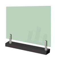 China Toughened glass panels for decking glass balustrade staircase cost 2205 stainless steel spigots railing for sale