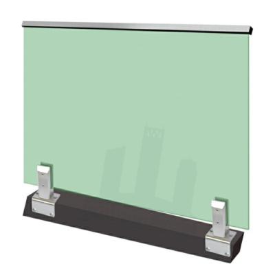 China Steel and glass balustrade outside glass balustrade spigots price railing for sale
