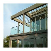 China Steel and glass balustrade outside glass balustrade spigots price railing for sale