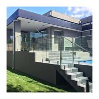 China Steel and glass balustrade outside glass balustrade spigots price railing for sale