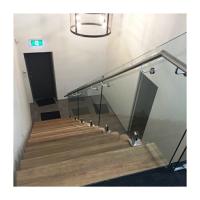 China Glass channel system stair banister glass balustrade spigot fittings railing for sale