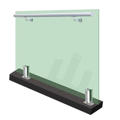 China Balustrade uk frameless glass railing spigots glass balustrade railing for sale