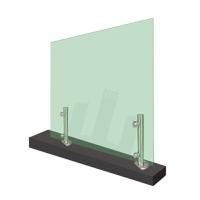 China Glass banisters for stairs price balustrade fittings glass fencing spigots for sale