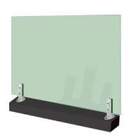 China Glass pool fence mounting brackets outdoor glass balustrade systems face mounted spigots railing for sale