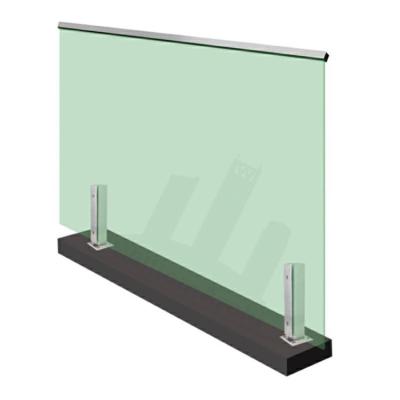 China Glass balustrade handrail good price per metre pool fencing spigots for sale