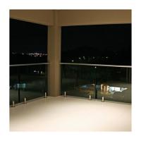 China Glass banister price balustrades prices 36 inch spigot glass railing for sale