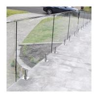 China Glass fence panels price balustrade systems for decking spigots china railing for sale