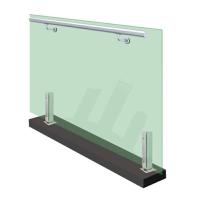 China Glass balustrade stainless steel baluster with glass panels stainless steel spigot wholesalers railing for sale