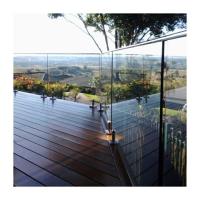 China Glass handrails for decks balustrade fittings side mounted glass spigots railing for sale