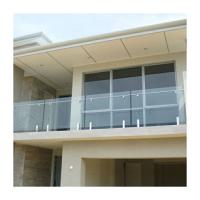 China Glass balustrade hardware glass balcony stainless steel pool fence spigots for sale