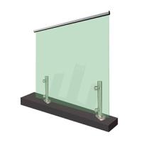 China Glass stair balustrade systems cost pool fence spigots for sale for sale