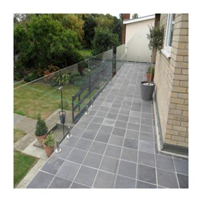 China Glass Handrails For Stairs Glass Pool Fencing Prices Spigots Railing for sale