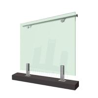 China Balustrade Spigot Glass Railing Banister Non Conductive Pool Fence for sale