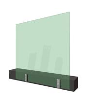 China Outdoor Handrails Spigot Glass Railing Flooring Mounted 60*60mm for sale