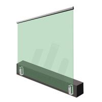 China Flooring Mounted Glass Spigot Railing Stainless Steel 304 Modern for sale