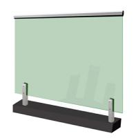 China Pool Spigot Glass Railing Balcony Decking Panels 60*60mm Exterior for sale