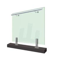 China Exterior Frameless Glass Railing Fencing Pool With 50*50mm Tempered Glass for sale