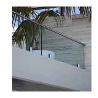 China Exterior Frameless Glass Railing Fencing Pool With 50*50mm Tempered Glass for sale