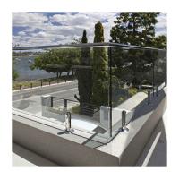 China Honduras frameless glass balustrade spigots roof spigot guardrail for sale