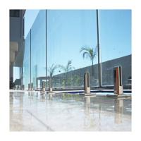 China Venezuela glass balustrade spigots steel staircase for terrace for sale