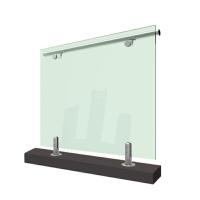 China Modern Glass Pool Railing Fence With Stair Balustrade Pool Fencing Spigots Brackets for sale