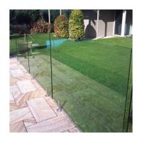 China Frameless Pool Spigot Glass Railing With Stainless Steel Balustrade Clamps for sale