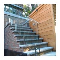 China Nigeria side mounted glass spigots railing stainless steel and spigot glass balustrades for sale