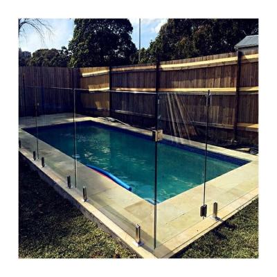 China Wall Spigot Glass Railing Iceland Curtain Clear Pool Spigot Fence for sale