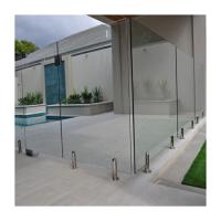 China Curtain Wall Spigot Glass Railing Hardware Banister Panels Glass Pool Fence for sale