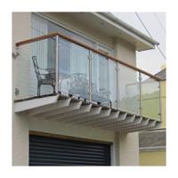 China Glass balustrade mounting brackets railing cad toughened glass fencing for sale
