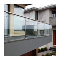 China Ultra clear glass railings front balcony railing balustrade height for sale
