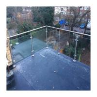 China Ultra clear glass railings front balcony railing balustrade height for sale