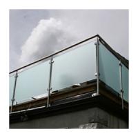 China EN12543 glass railing rooftop equipment rails interior glass railing cost for sale