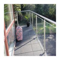 China Float glass fence mirror balcony railing assured glass fencing for sale