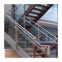 China Led glass balustrade stair railing cost per linear foot buy glass balustrade for sale